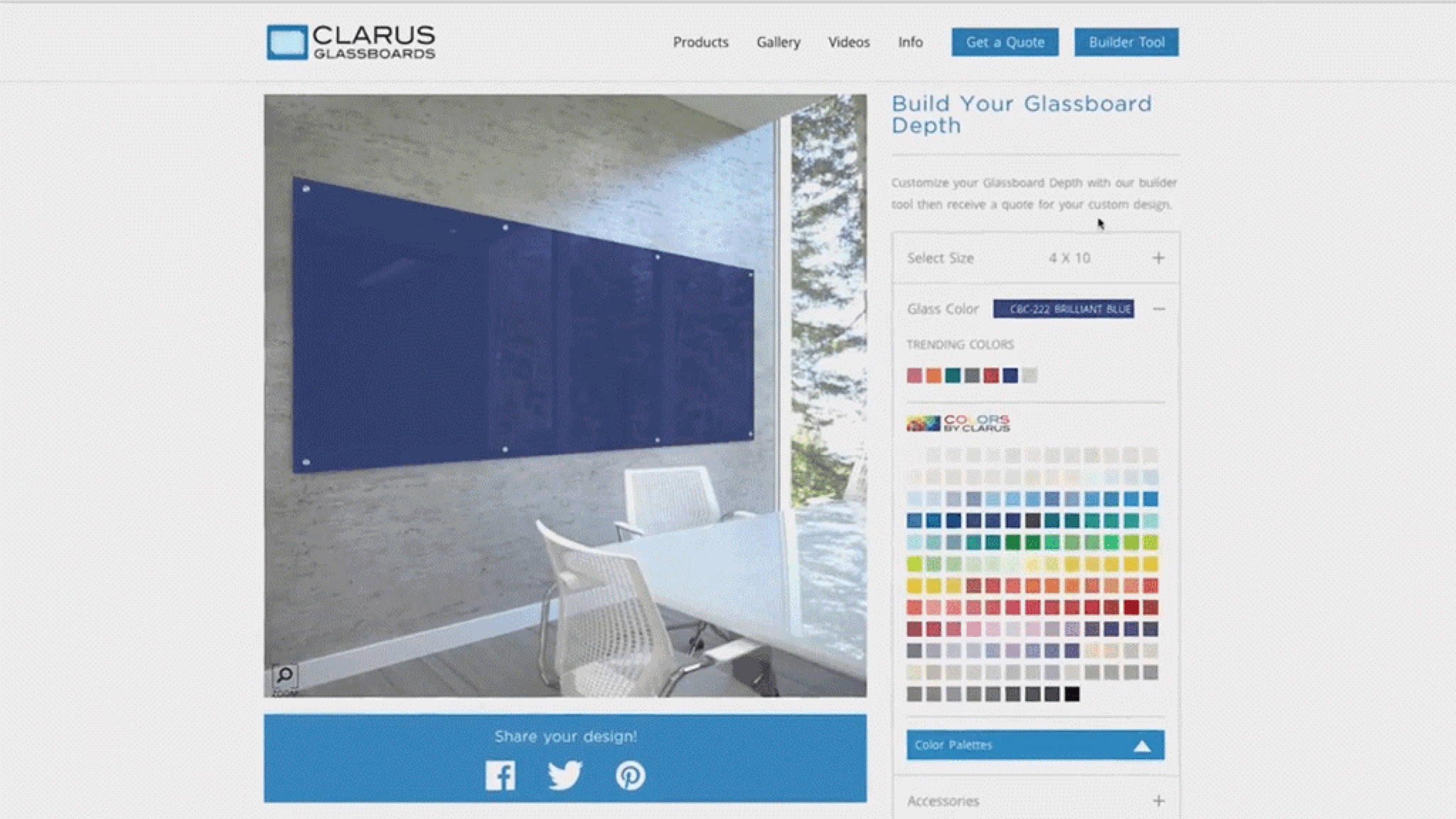Glassboard Builder Demonstrates Customization Possibilities | Clarus