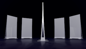 Flex Wall: Portable Glass Whiteboard System | Clarus