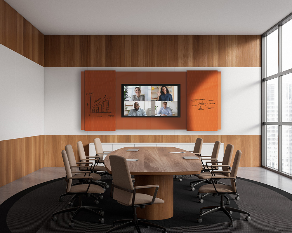 Glide: Vertical Sliding Glass Whiteboard System | Clarus