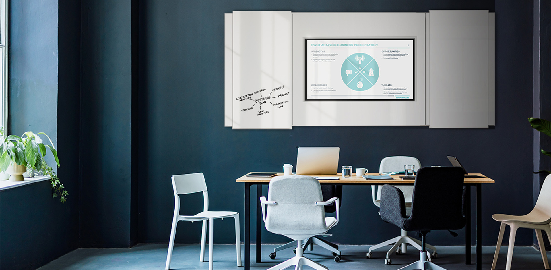 Glide: Vertical Sliding Glass Whiteboard System | Clarus