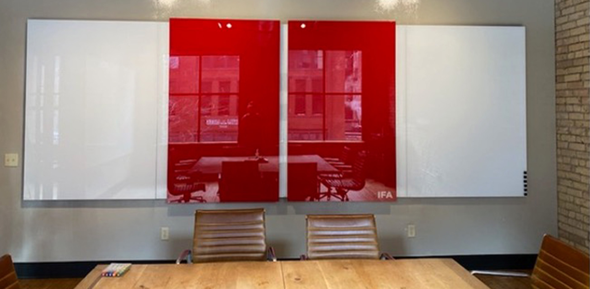 Glide: Vertical Sliding Glass Whiteboard System | Clarus