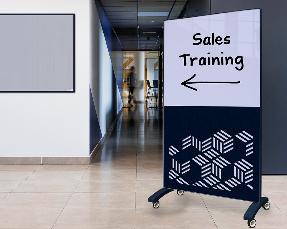 go! Mobile: Rolling Glass Whiteboard on Wheels | Clarus