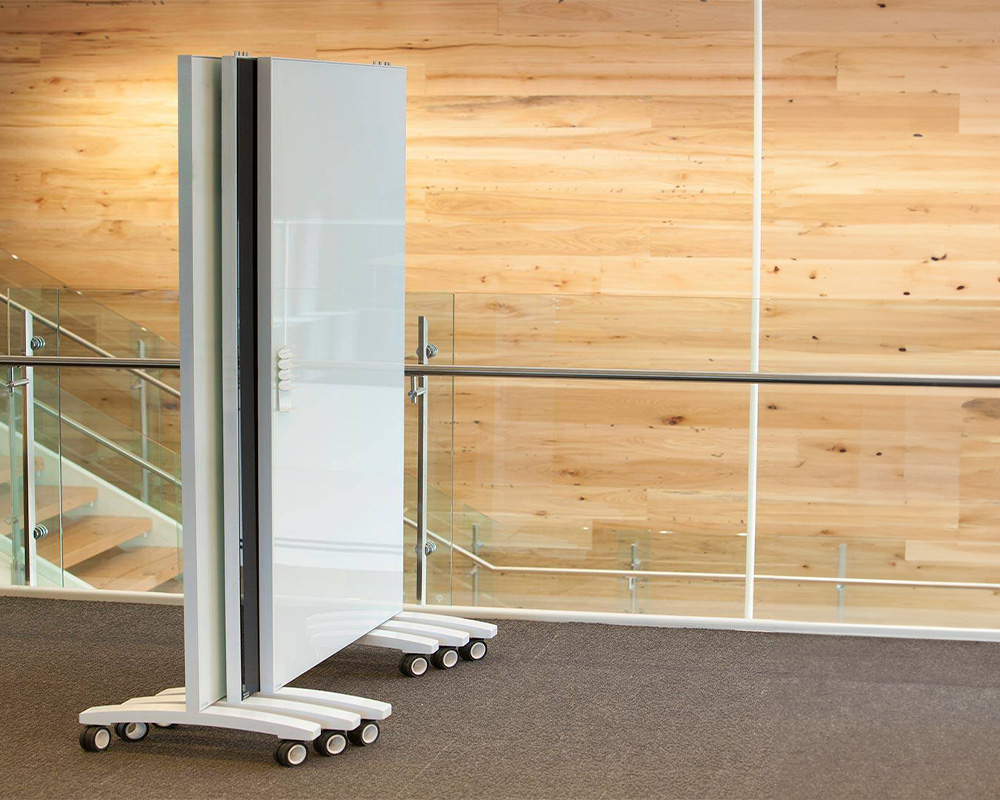 go! Mobile: Rolling Glass Whiteboard on Wheels | Clarus