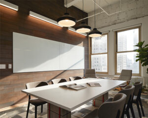 Float: A wall-mounted floating glass whiteboard ready for your next big ...