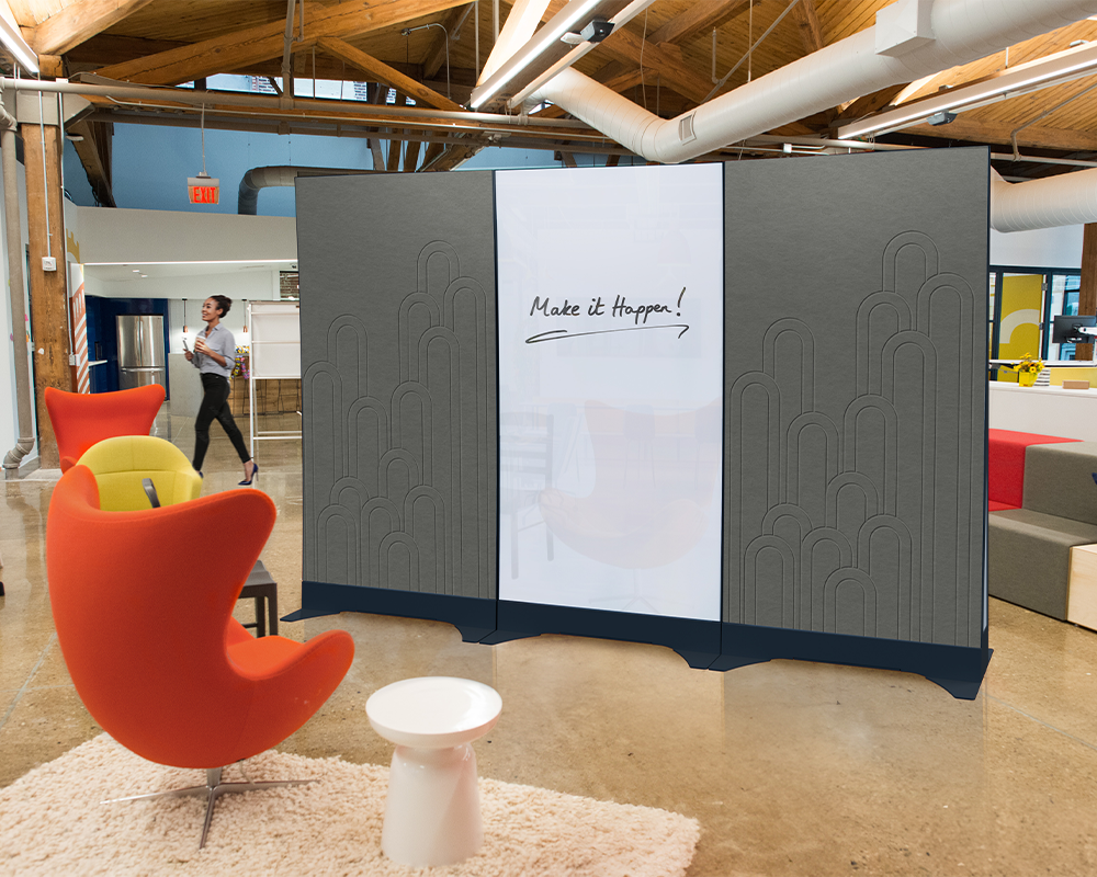 Flex Wall: Portable Glass Whiteboard System | Clarus